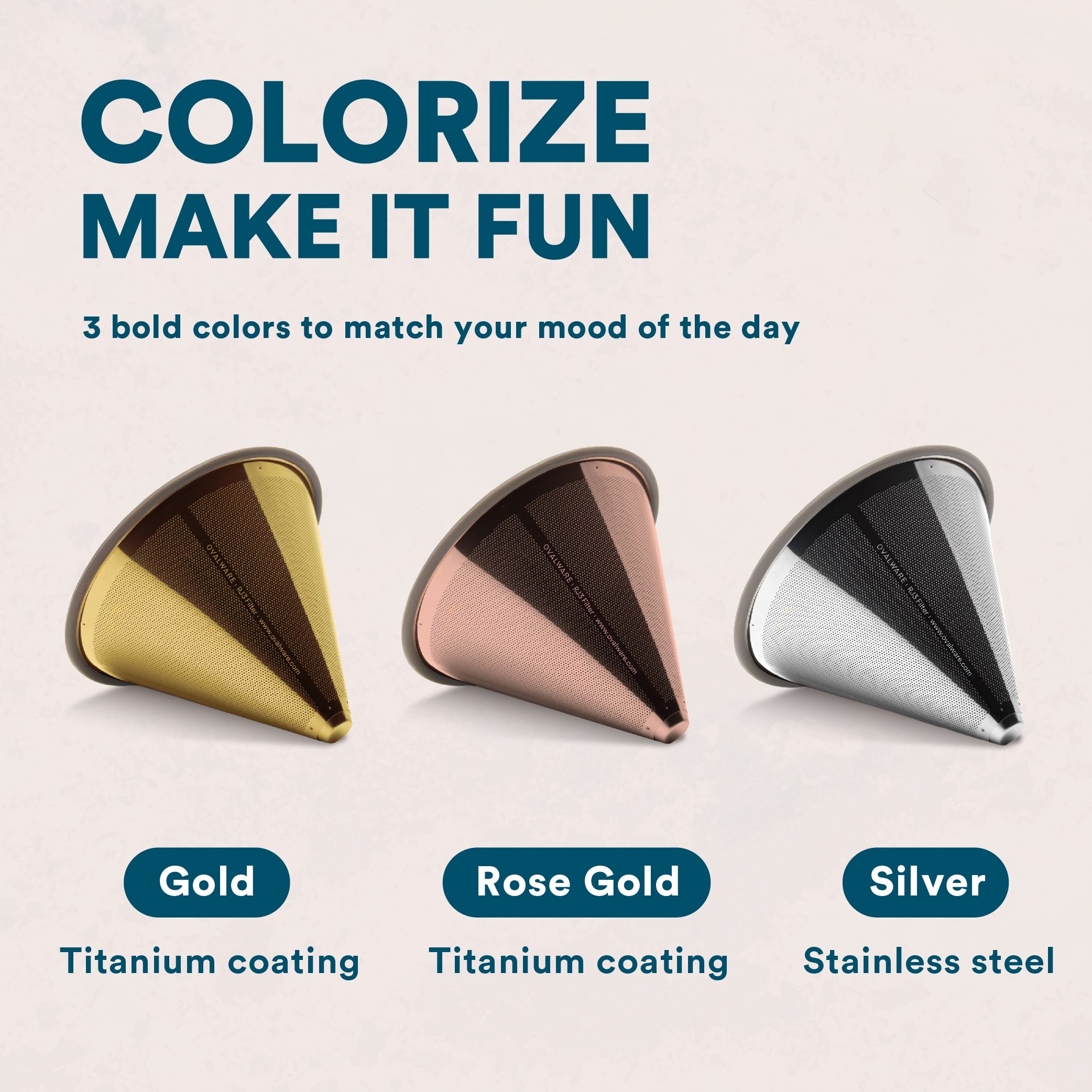 Stainless Steel Coffee Filter | Premium Metal Filters by OVALWARE