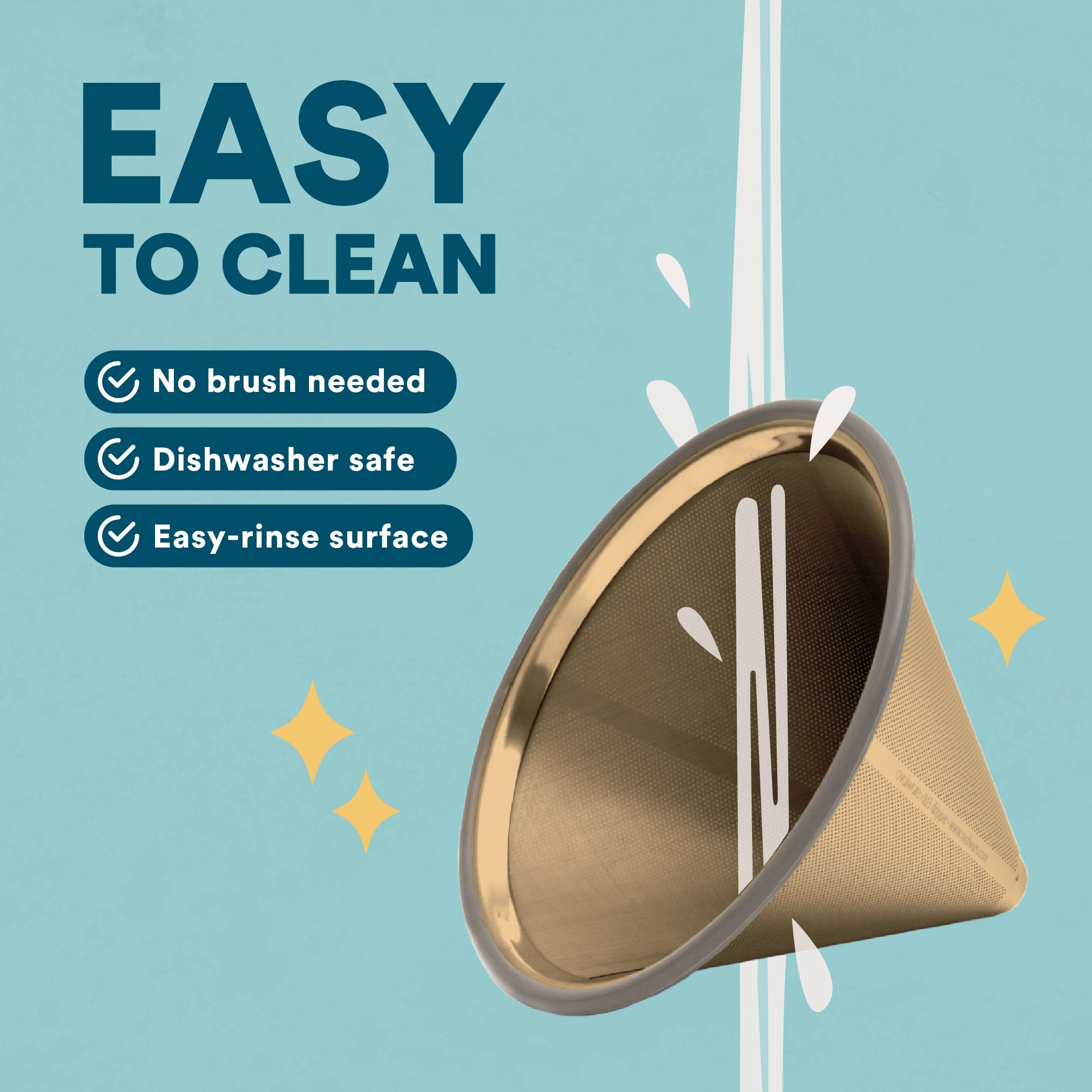 Stainless Steel Coffee Filter | Premium Metal Filters by OVALWARE